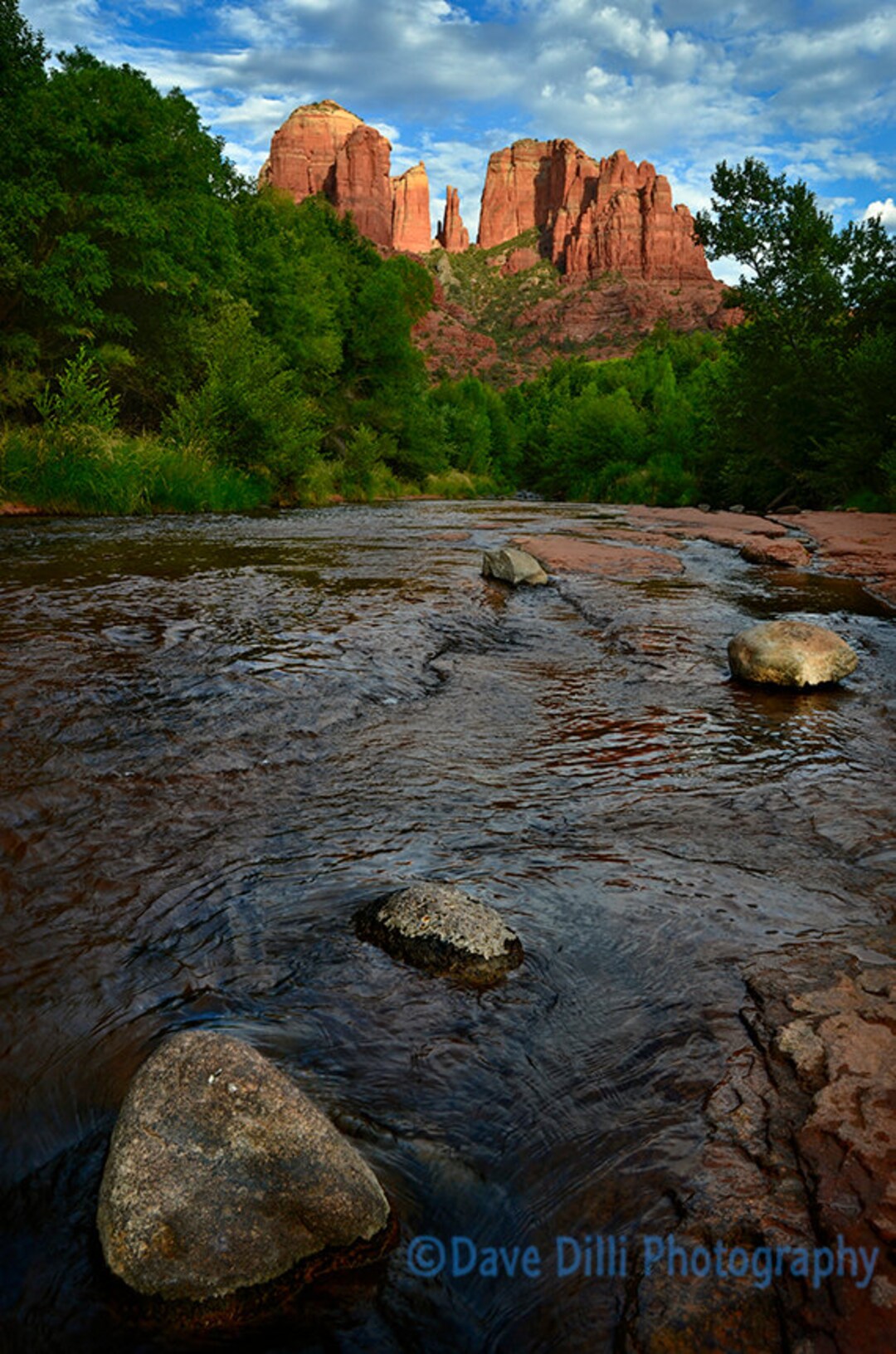 Sedona Cathedral Rock Red River Crossing Arizona, Photograph Multiple ...
