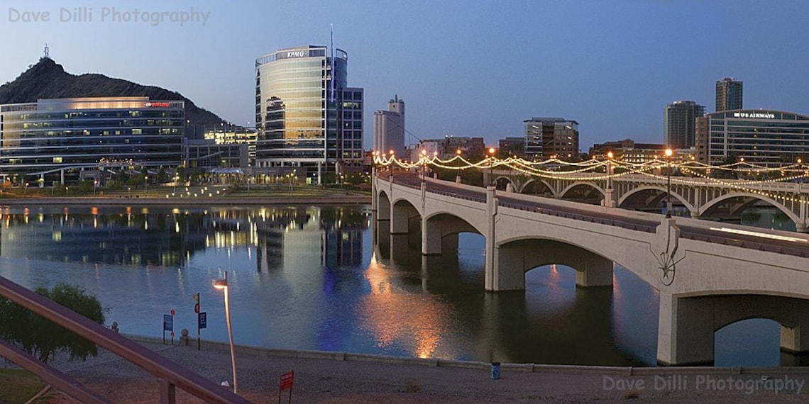 Tempe Town Lake Panorama - Southwest Multiple Sizes- Fine Art ...