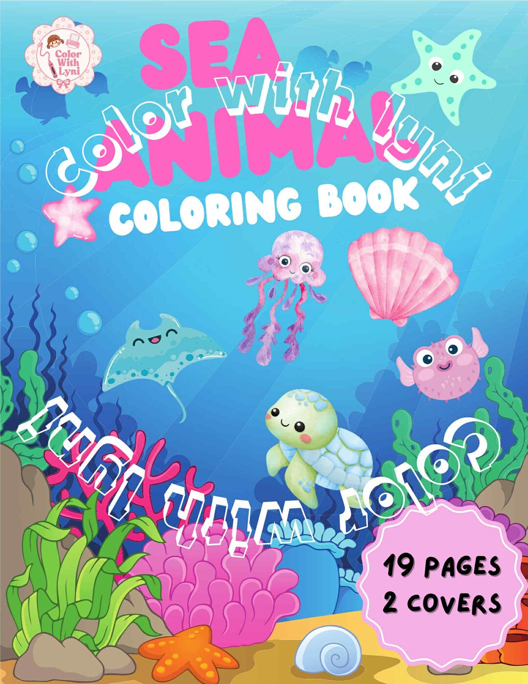 Under Water Animal Coloring Book - Etsy
