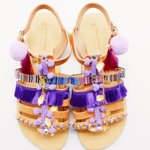 Gypsy Sandals - Etsy