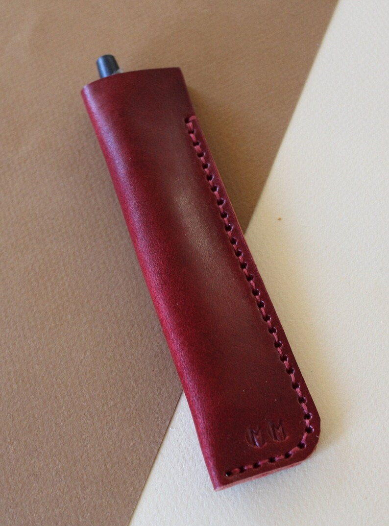 Custom Leather Pen Casecustom Pen Holderleather | Etsy