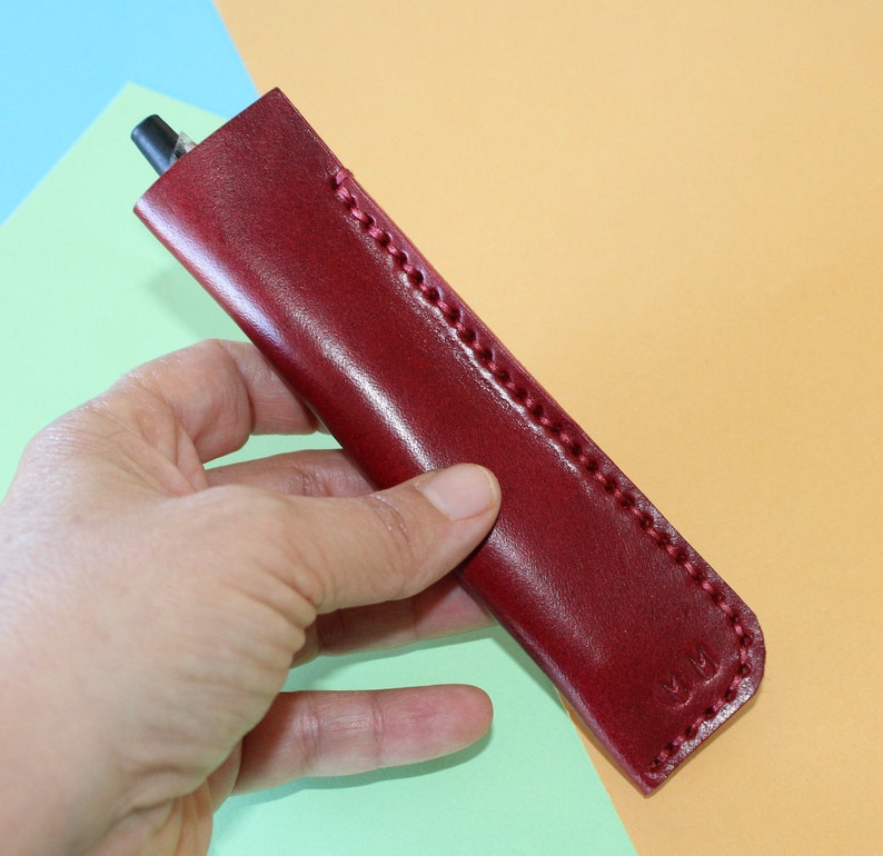 Custom leather Pen CaseCustom pen HolderLeather | Etsy