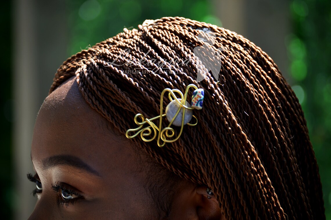 Afrocentric Brass Hair PinsAfrican Hair accessoriesHandmade | Etsy