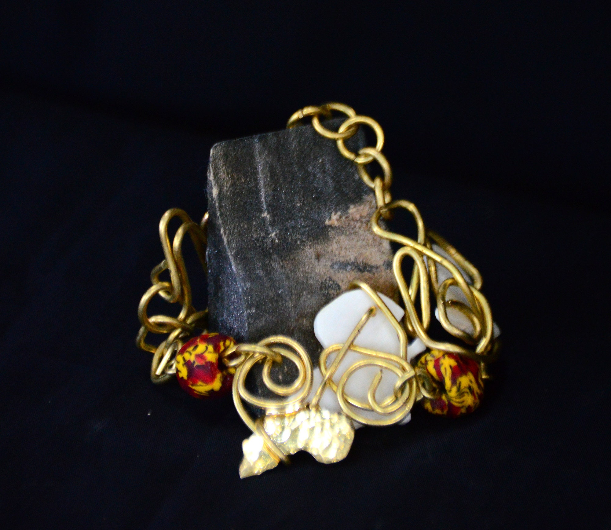 African Map Brass Bracelet,african Map Charm Bracelet,african Map Wire ...