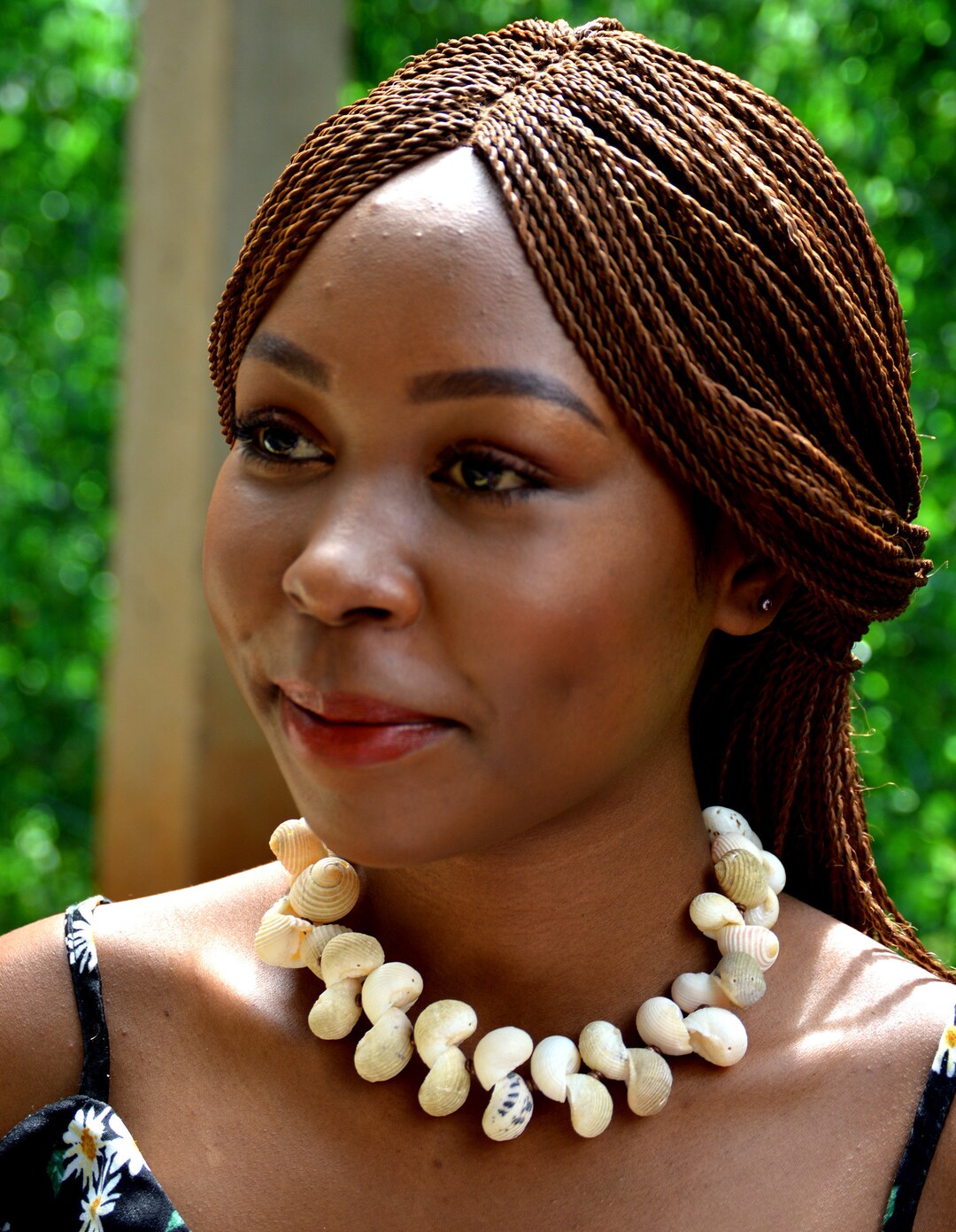 Afrocentric Cowrie Shell Necklace, African Shell Necklace, African ...