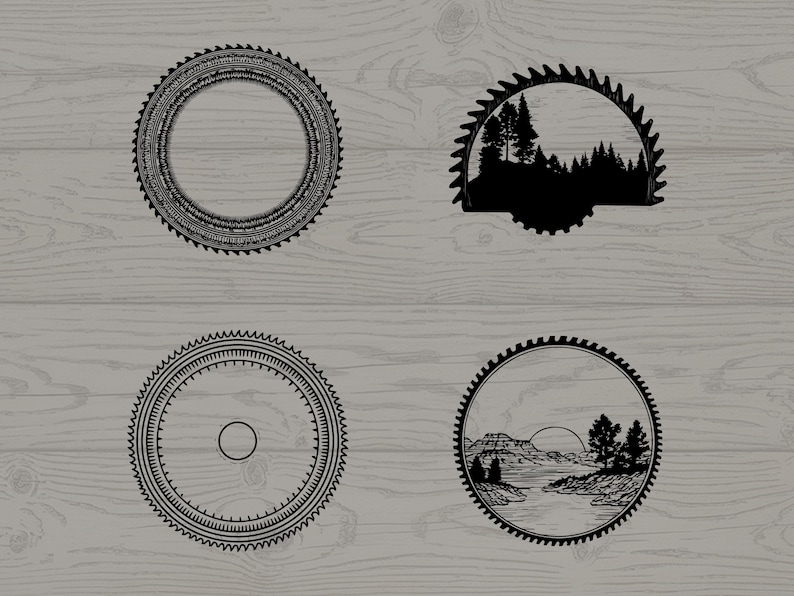 Saw Blade Silhouette SVG PNG Bundle, Carpenter Tool Clipart ...