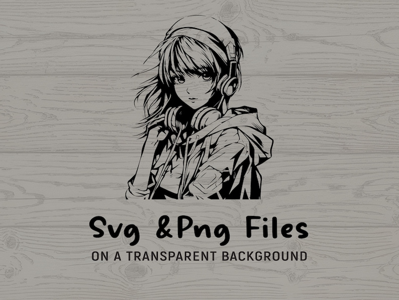 Anime SVG PNG Bundle, Manga Character Clipart, Otaku Cosplay Cut Files ...