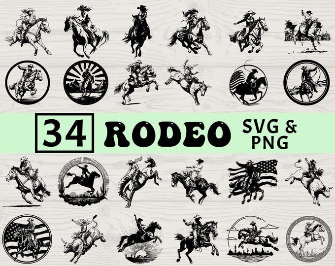 Rodeo SVG Bundle, Cowboy SVG, My First Rodeo, Cowboy in Training ...