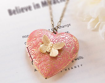 Locket butterfly | Etsy