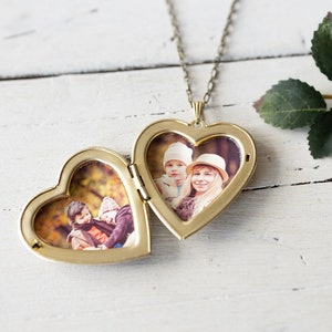 Purple Heart Locket Necklace, Butterfly Locket Necklace, Butterfly ...