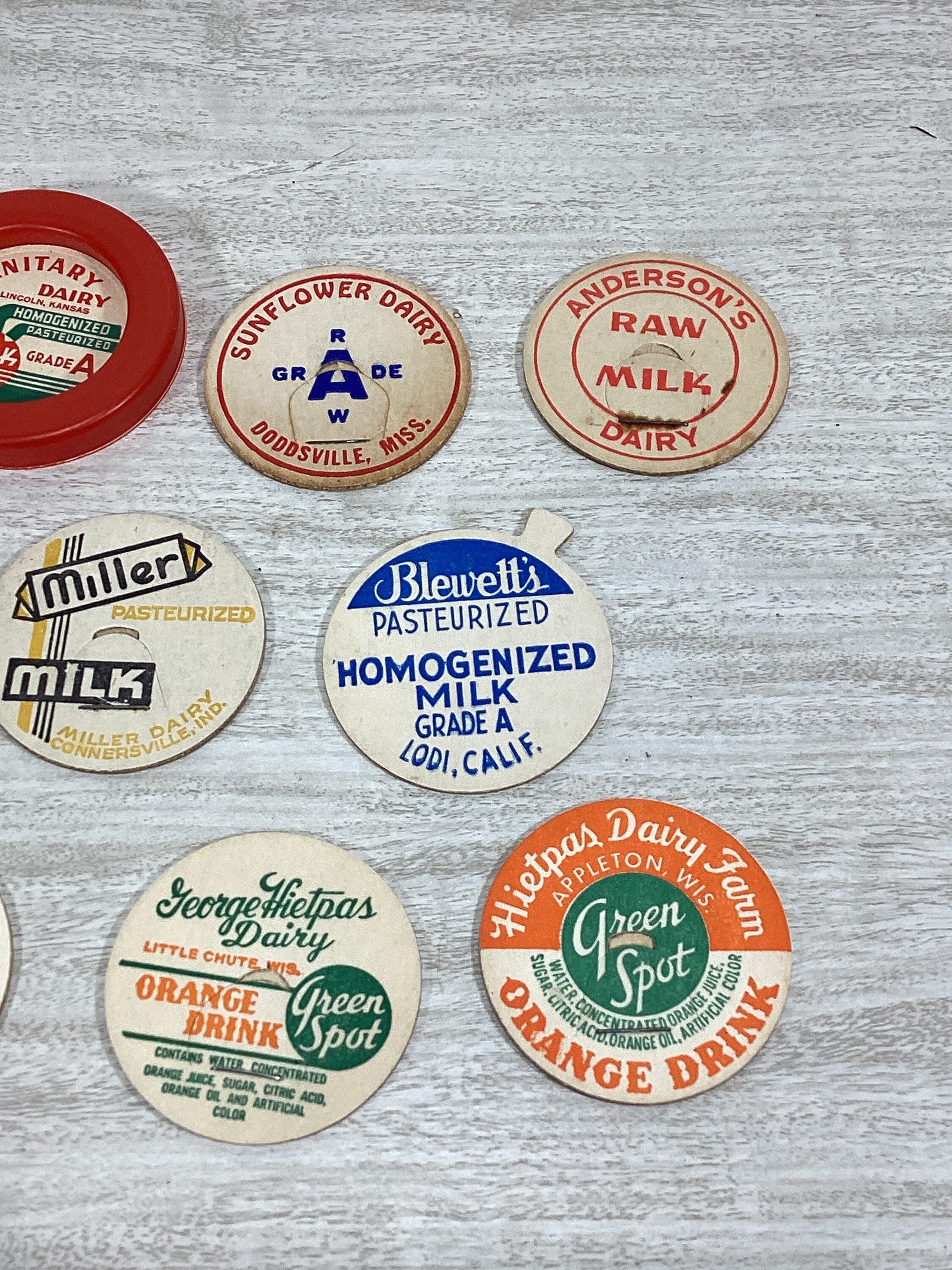 9 Orange Drink, Dairy, Milk, Heavy Cream Advertising Drink Lids - Lodi ...