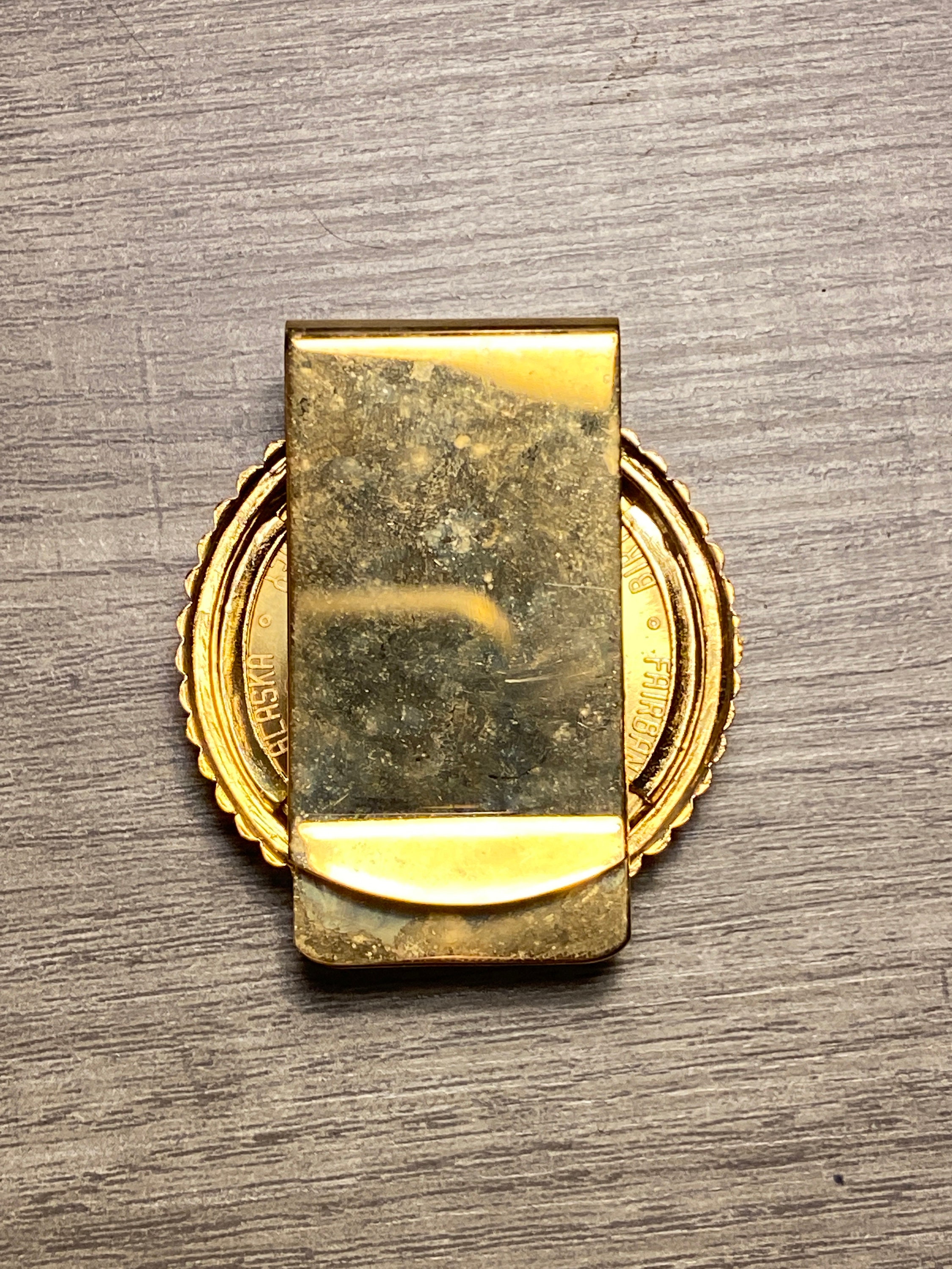 Alaska 1959 the 49th State Medallion Money Clip AK Souvenir Men's ...