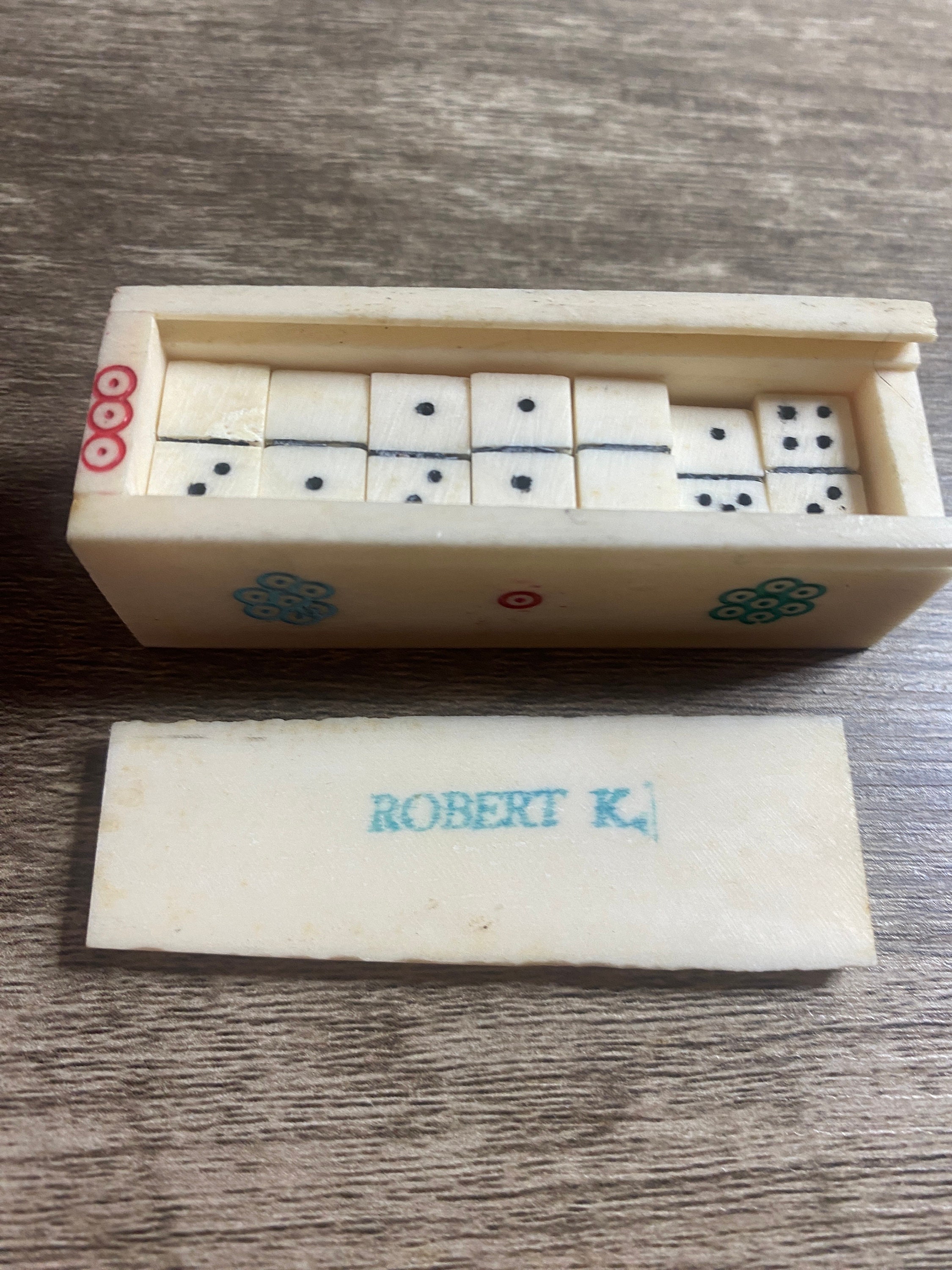 Antique Mexico Miniature Domino Set - Etsy