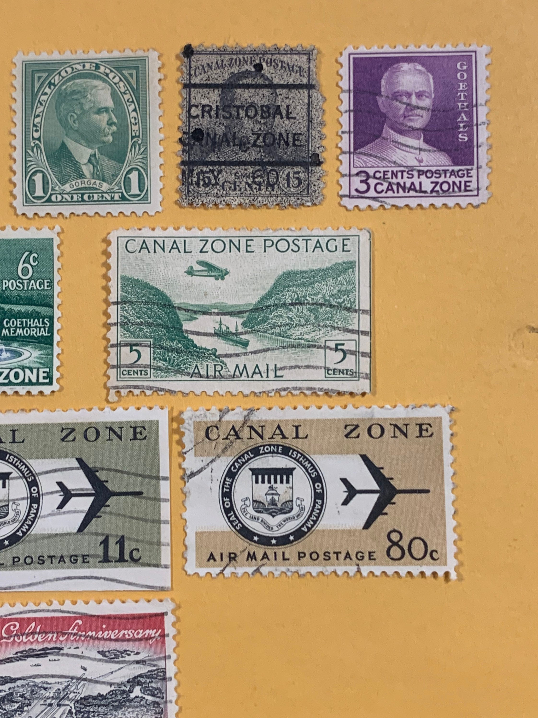 Canal Zone Postage Stamp Lot of 17 Stamps - Etsy