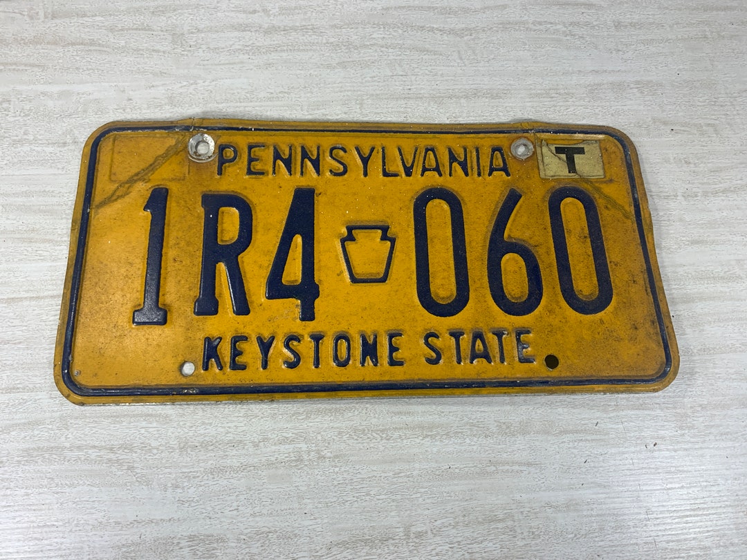 Pennsylvania Keystone State License Plate - 1R4 060 - Etsy