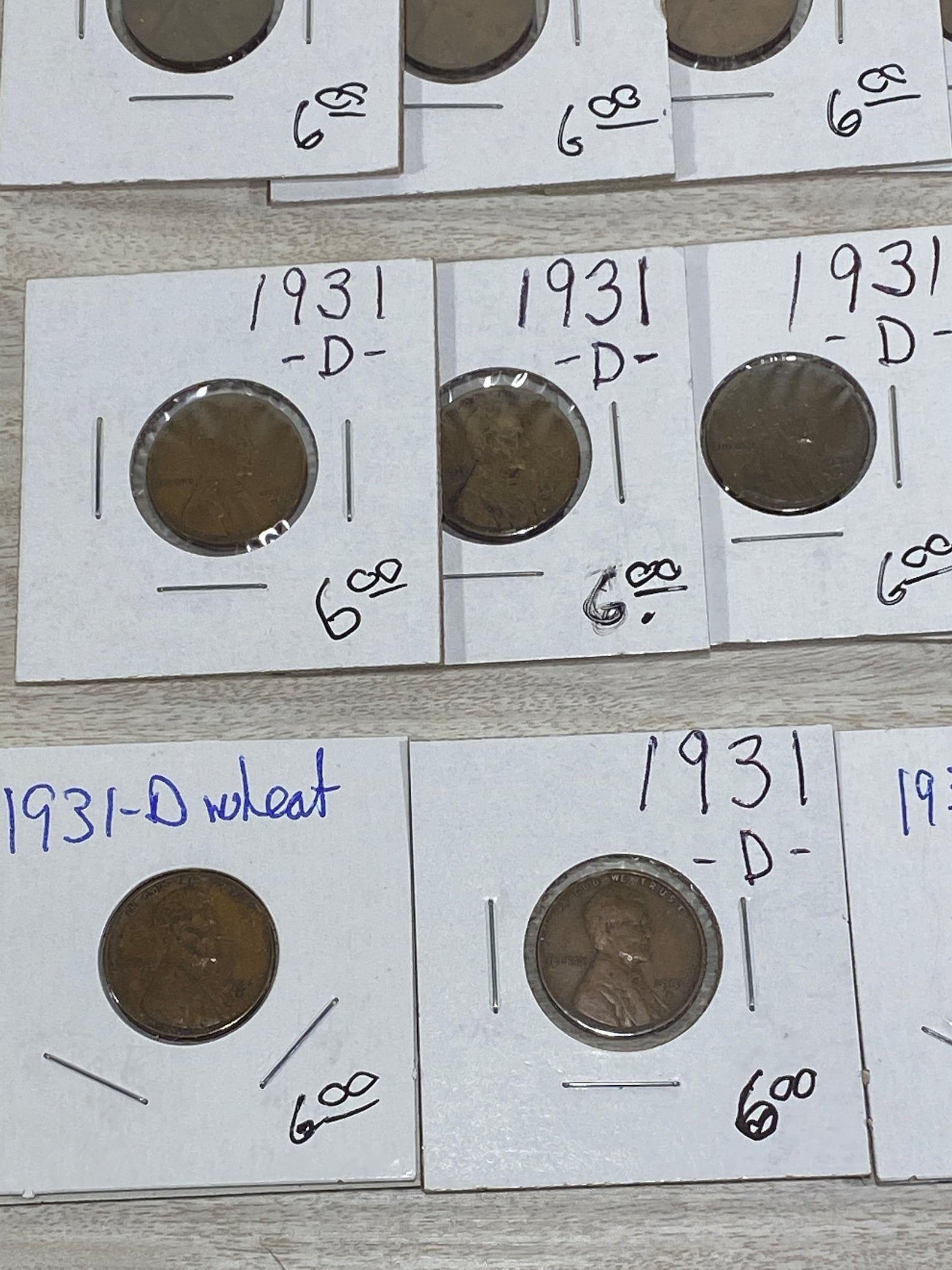 1931-D Wheat Penny Choose by Grade - Semi-key Date Wheat - Denver Mint ...