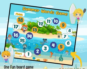 Bumble Bee Board Game Printable for Kids | Cut & Play Dice Game ...