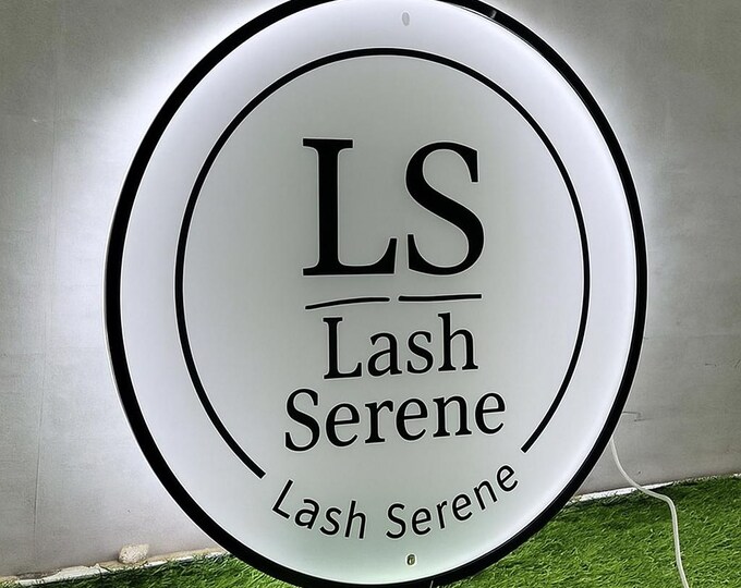Custom Neon Acrylic Sign – Personalized LED Light Sign for Business ...