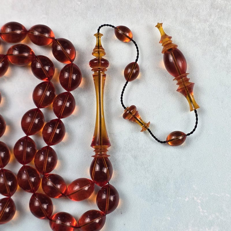 Vintage Catalin Rosary - Etsy UK