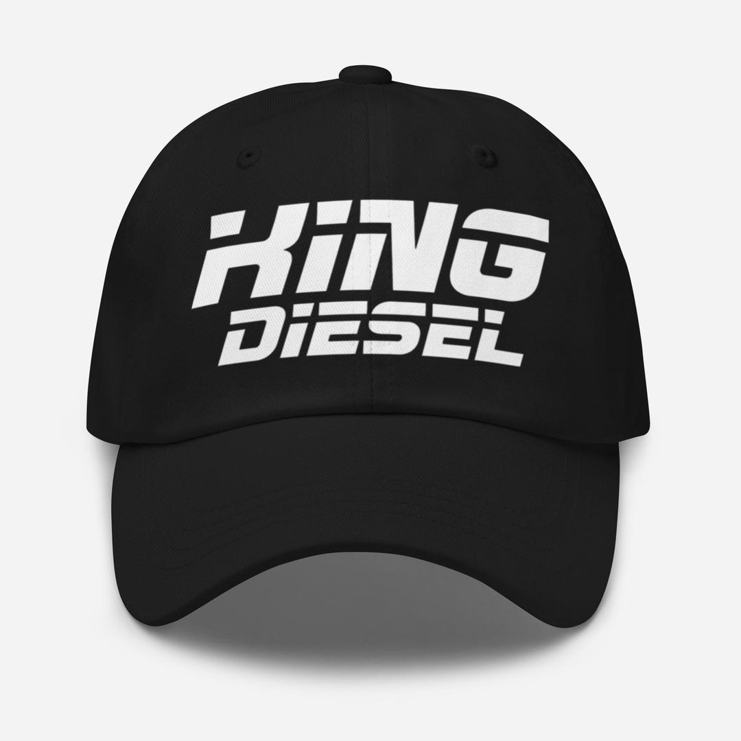 Dad- KING DIESEL Hat – Black Diesel Power Cap, Bold Block Font, Trucker ...