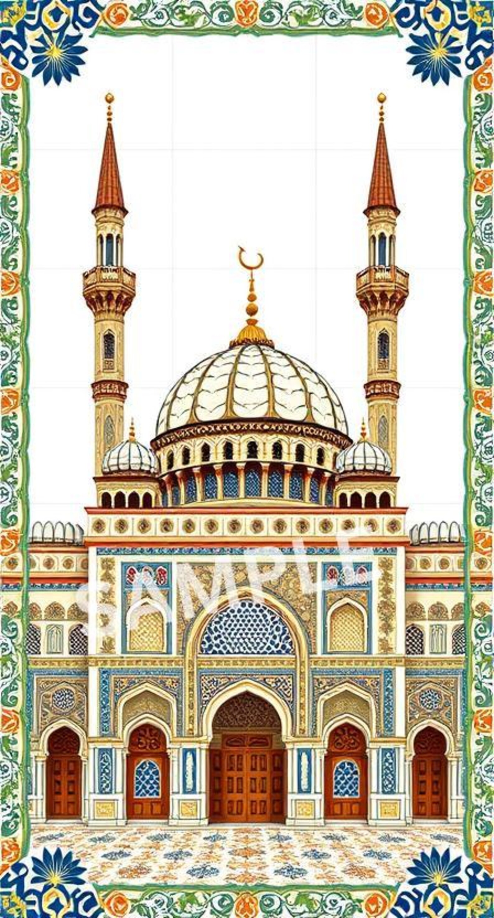 Multi Purpose Mosque Art Digital Download | Moroccan Turkish Persian ...
