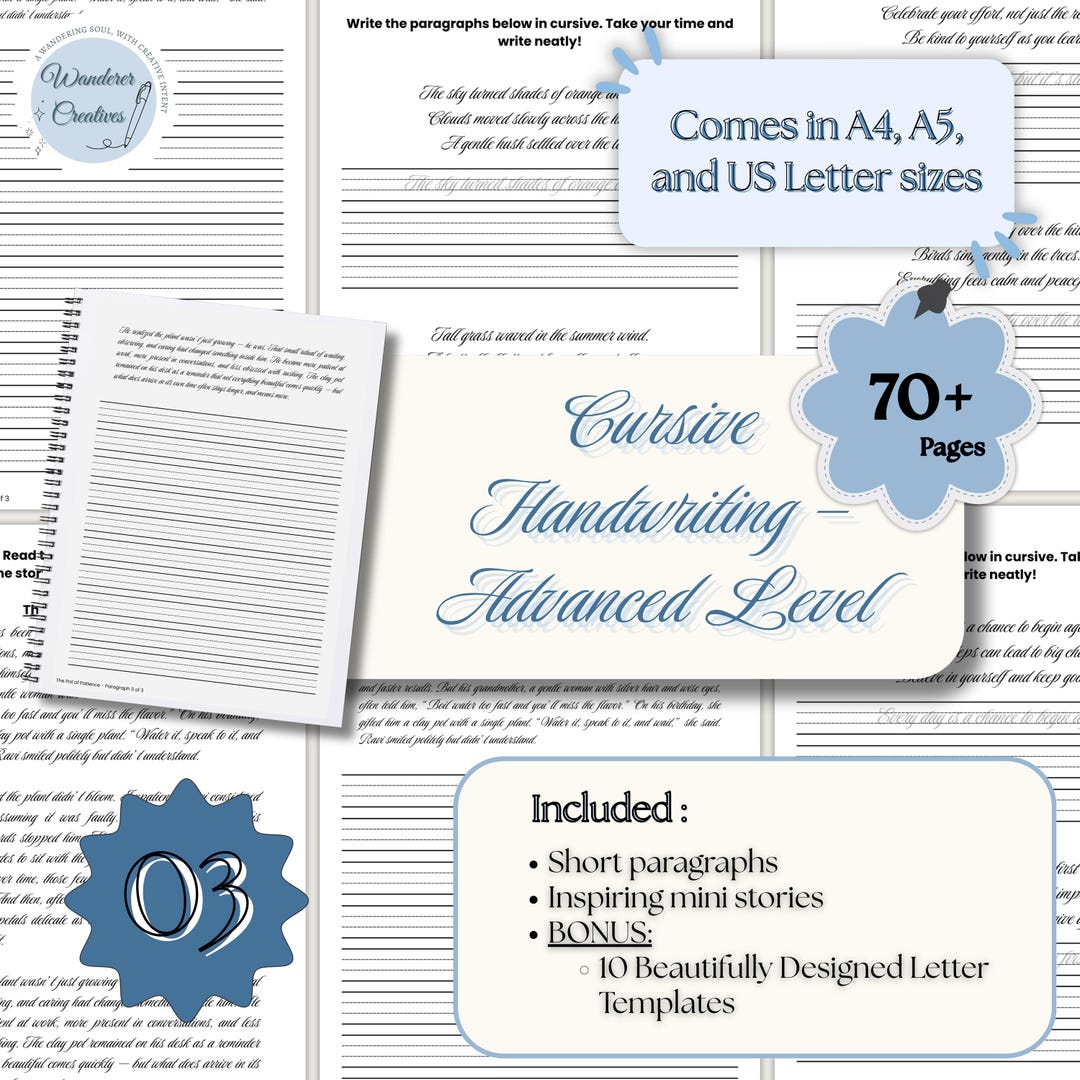 Adults Cursive Handwriting Practice Sheets Cursive Connected Font ...