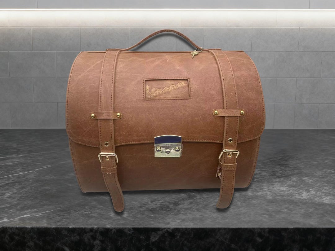 Vespa Tail Bag – Vintage Brown, Fits Vespa Sprint, Primavera 150/300 ...