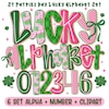 Shamrock Alphabet Clip Art: St Patrick's Day Letters & Numbers (digital ...