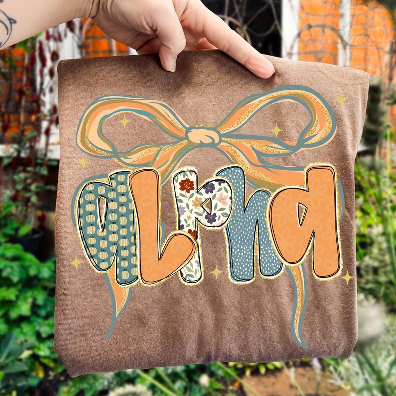 Preppy Floral Fall Coquette Alphabet PNG Set – Brushstroke Letters ...