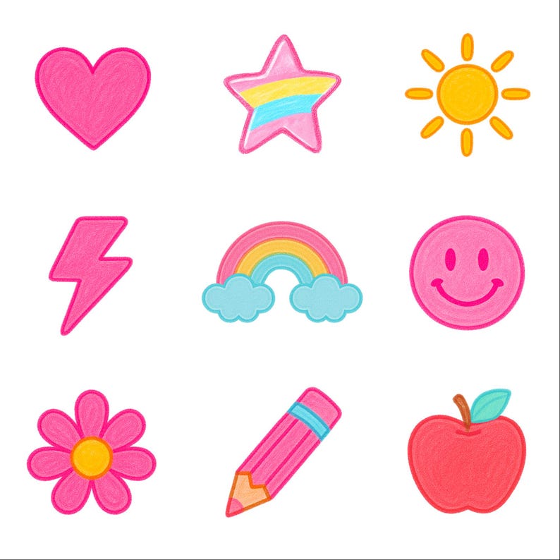 Preppy Pink Alphabet PNG Bundle Coquette Aesthetic Bubble Letters ...