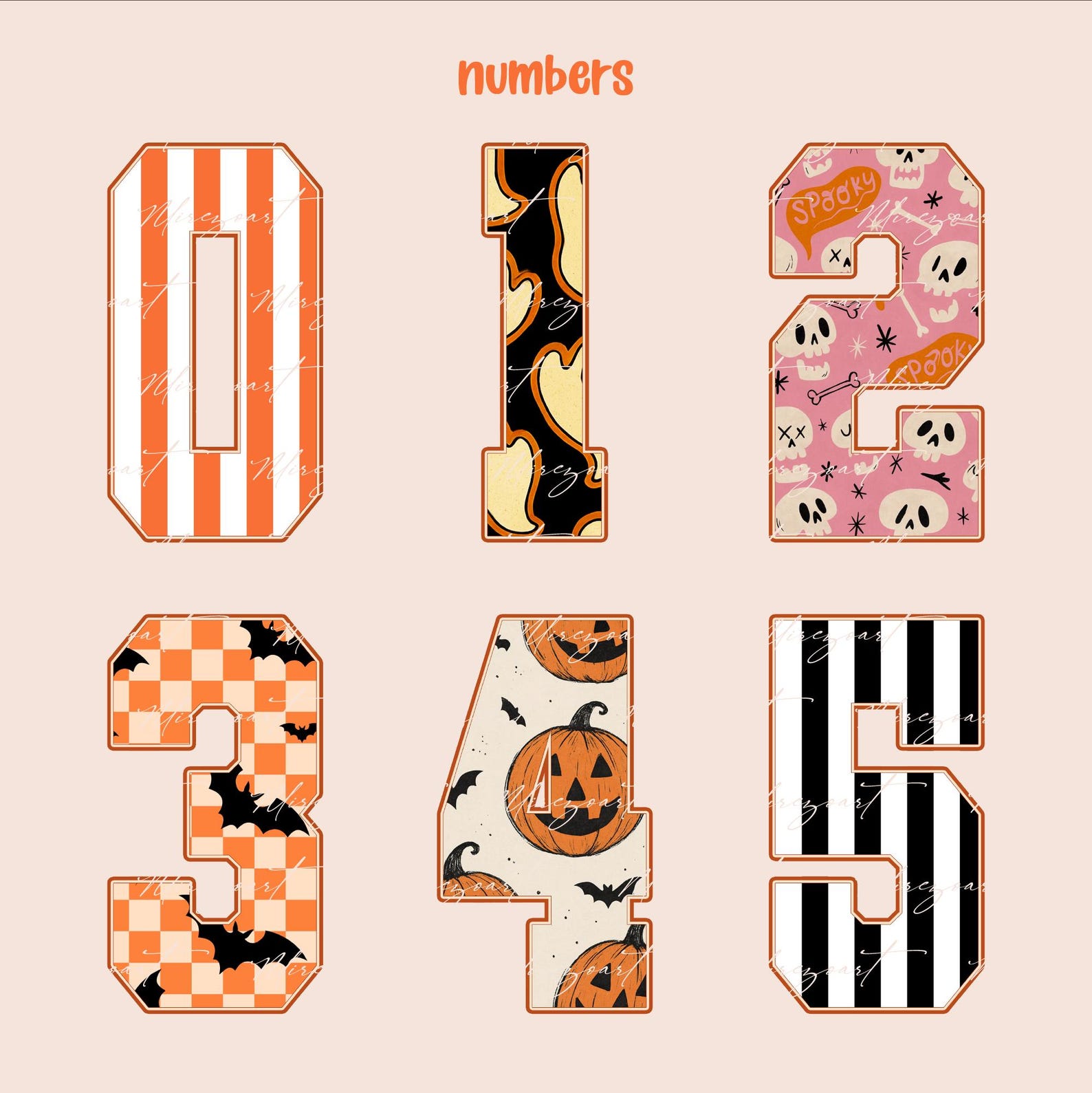 Spooky Halloween Alphabet PNG Bundle Scary Letter Clipart Set for ...