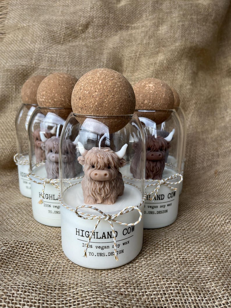 Highland Cow Candle Gift for Higland Cow Lover Personalized Fall Candle ...