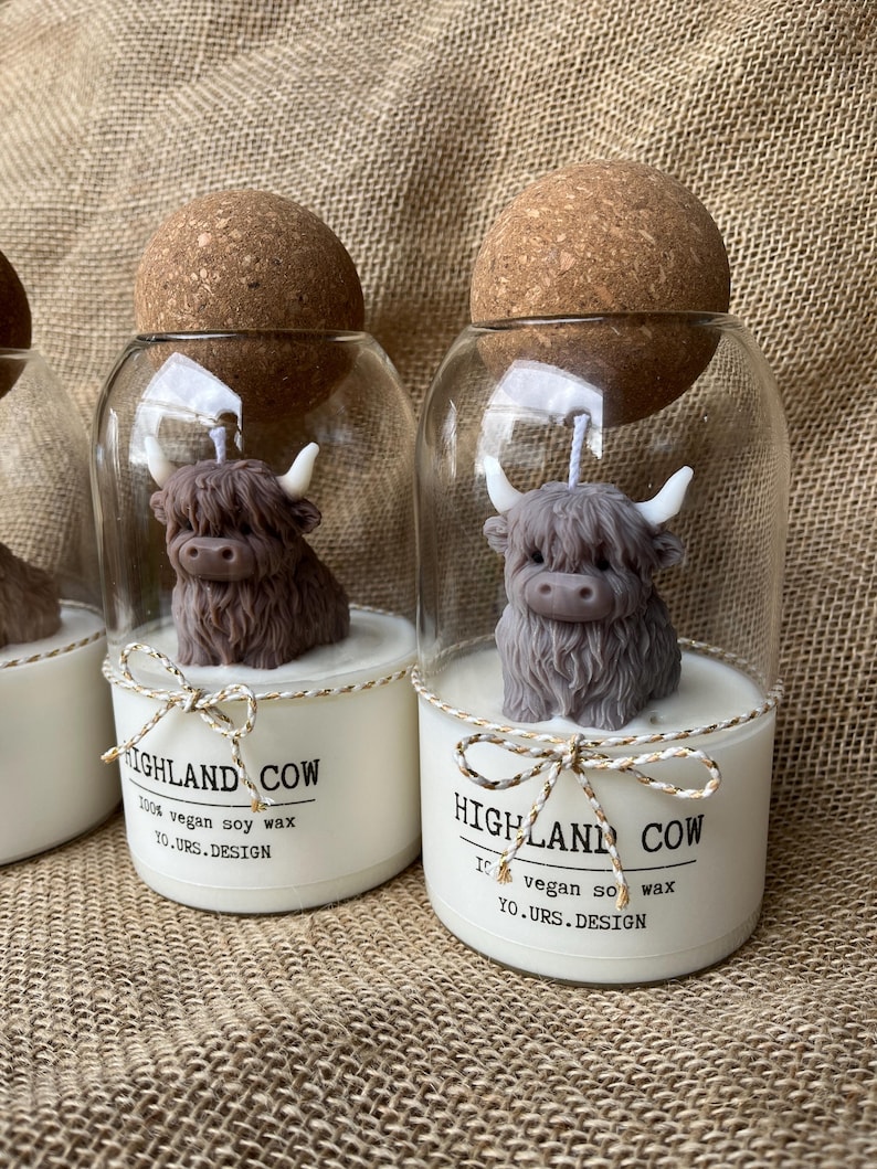 Highland Cow Candle Gift for Higland Cow Lover Personalized Fall Candle ...