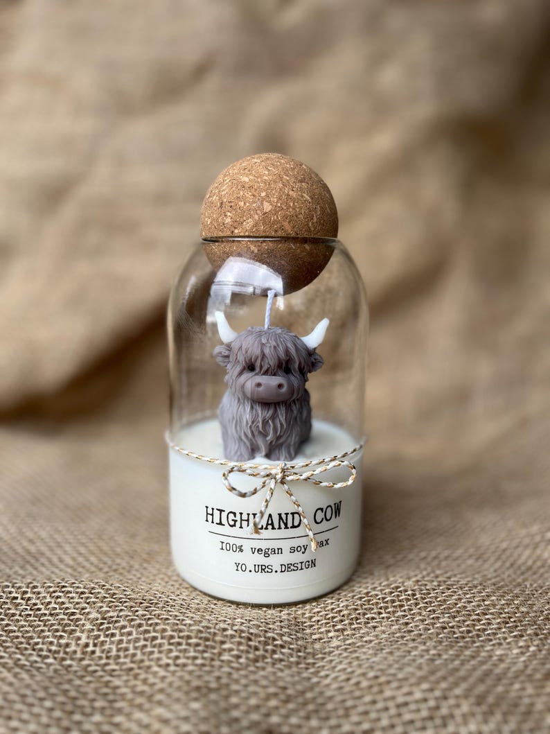 Highland Cow Candle Gift for Higland Cow Lover Personalized Fall Candle ...