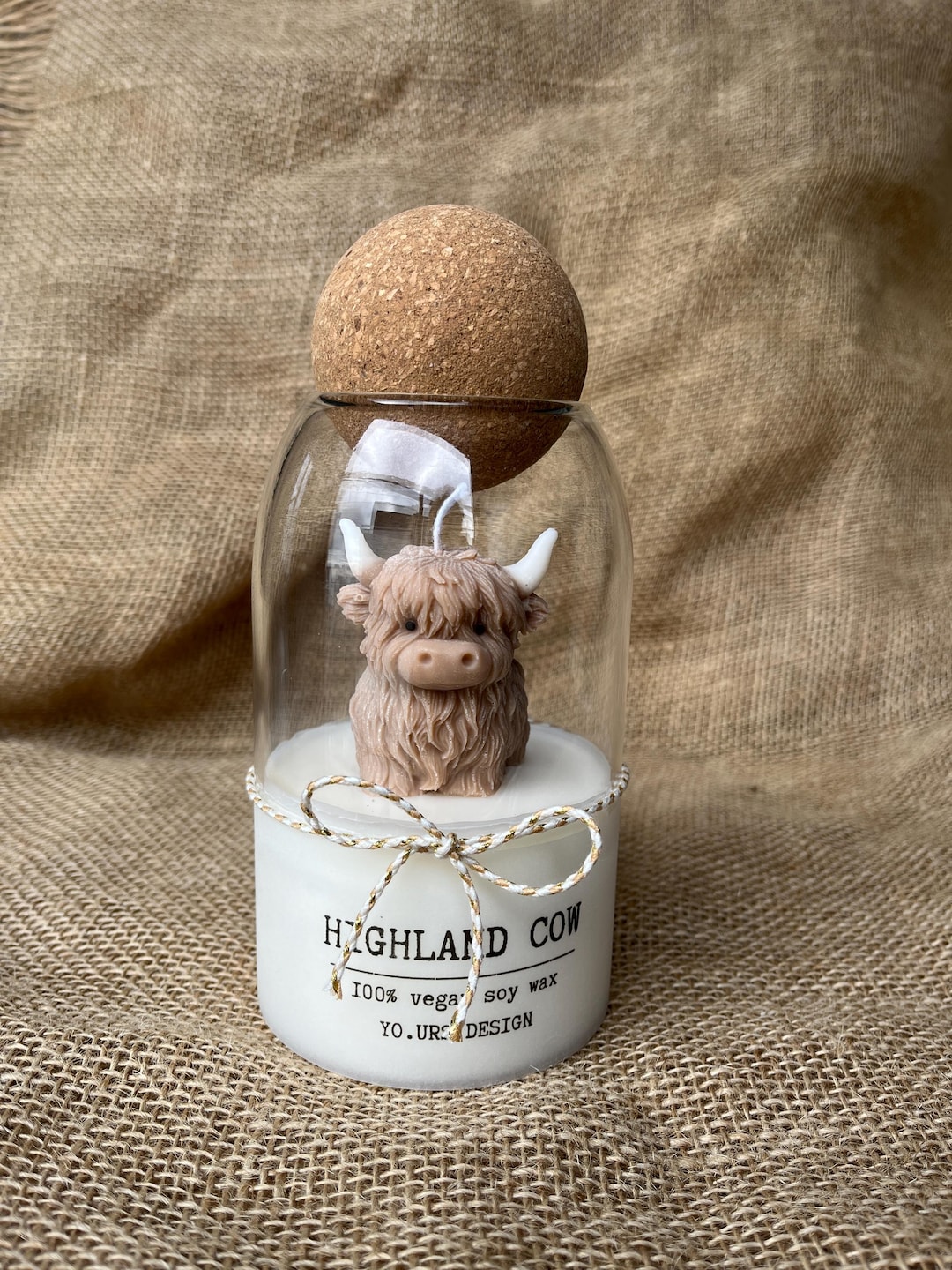 Highland Cow Candle Gift for Higland Cow Lover Personalized Fall Candle ...