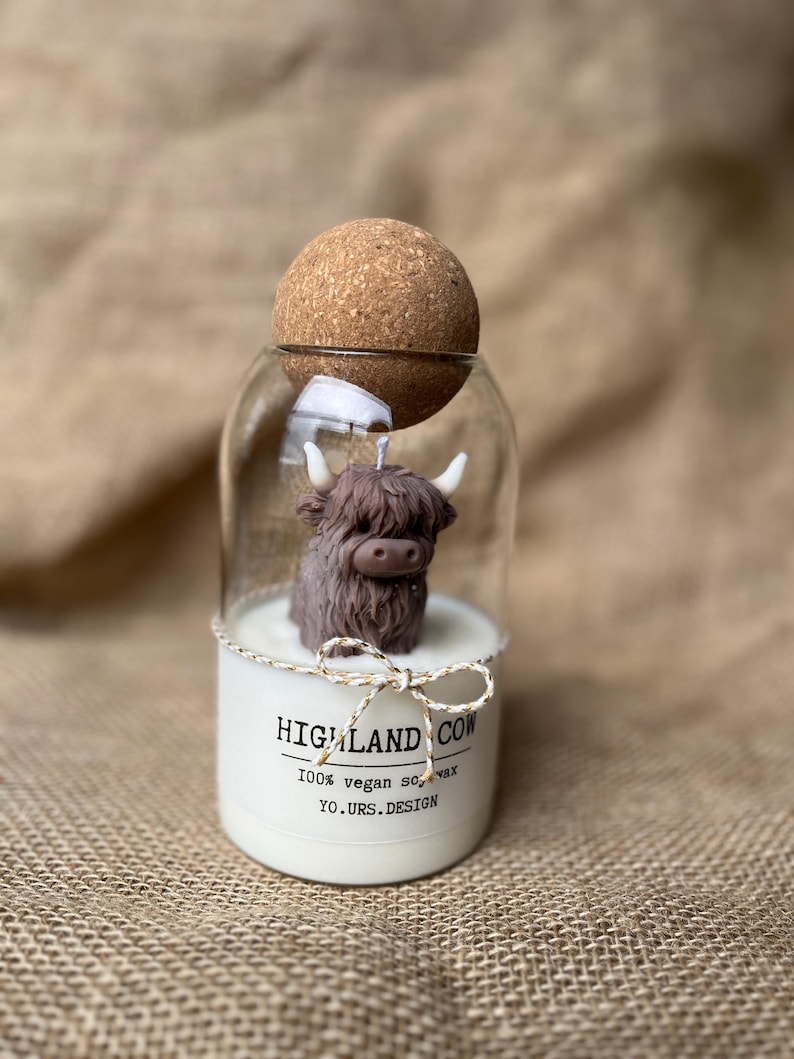 Highland Cow Candle Gift for Higland Cow Lover Personalized Fall Candle ...