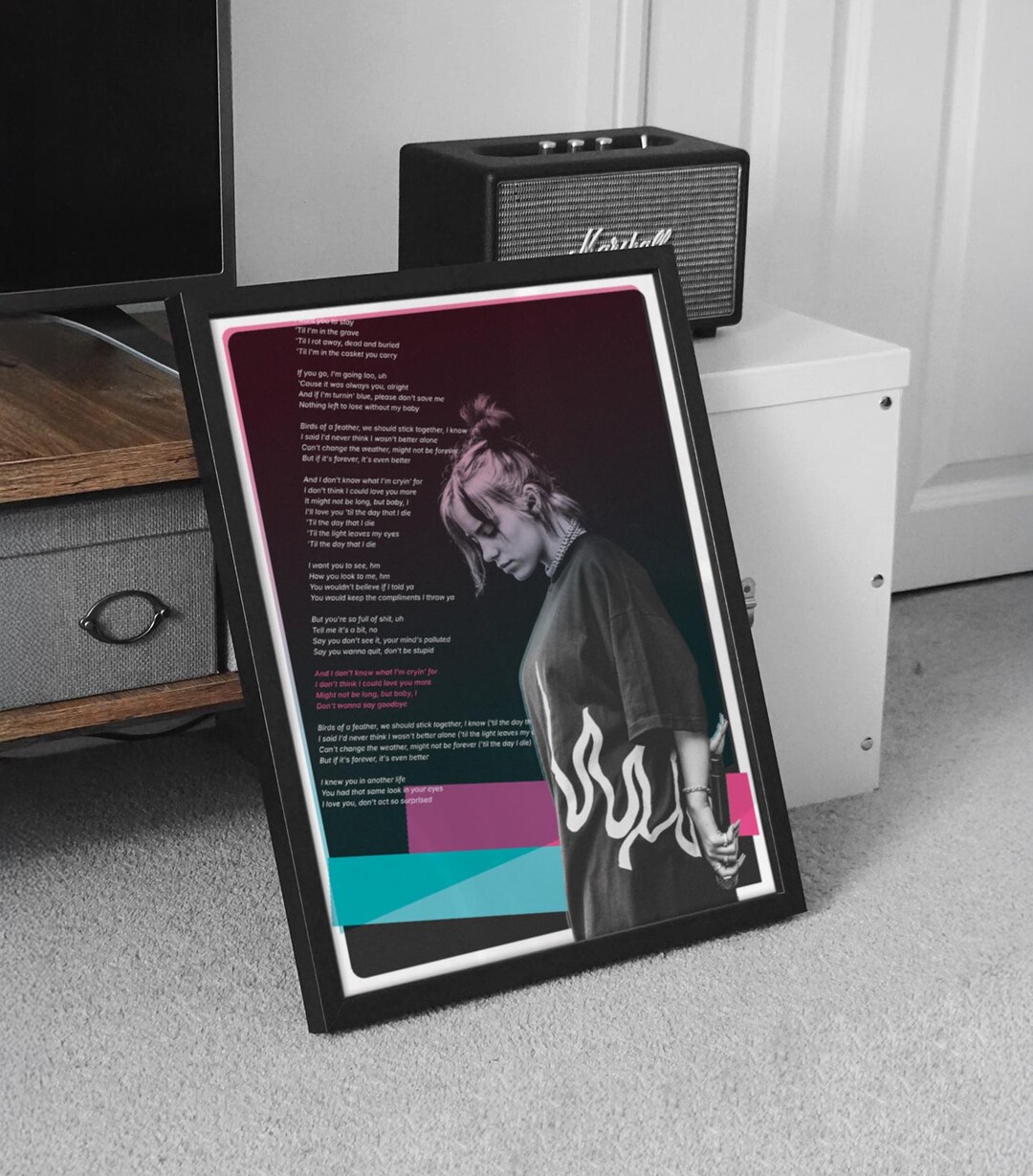 Billie Eilish Art Print – Modern Pop Culture Music Poster, Printable ...