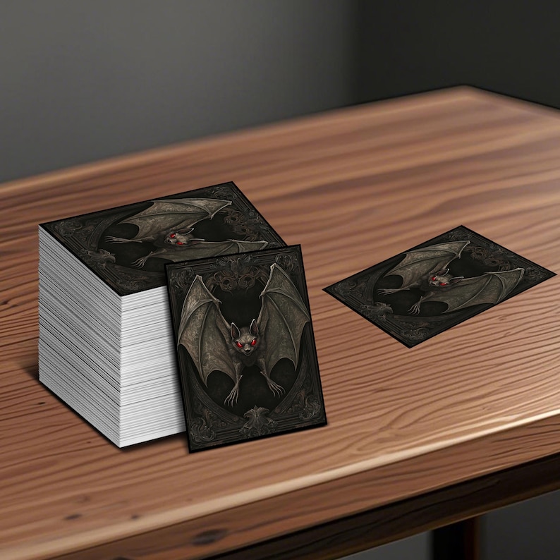 MTG Card Sleeves - Vampire Bat Style, Standard & Japanese Size, Foil or ...