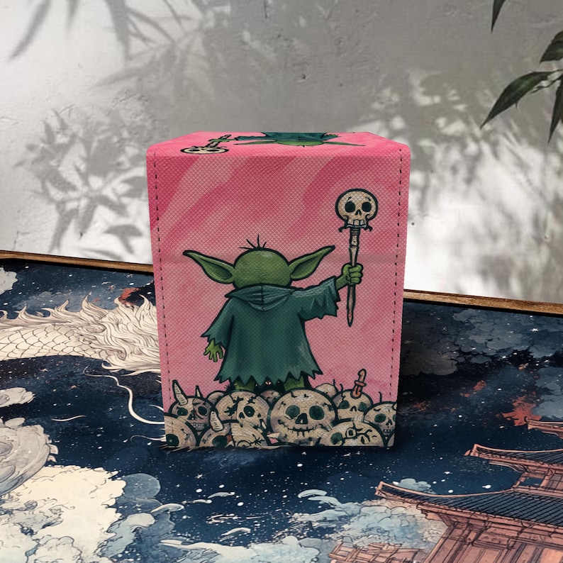 MTG Deck Box With Commander Display - Goblin Skull King, 100+ Sleeved ...