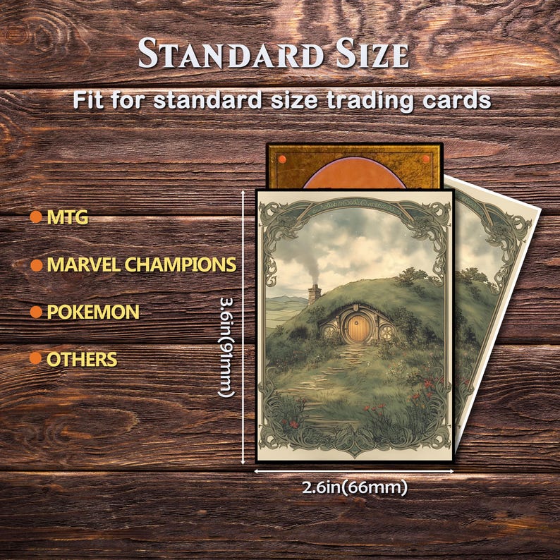 Mtg Card Sleeves, Hobbit Scroll Card Sleeve, Matte or Foil, Gifts for ...