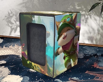 Riftbound Deck Box - Teemo With Window Display, Leather, 100+ Sleeved ...
