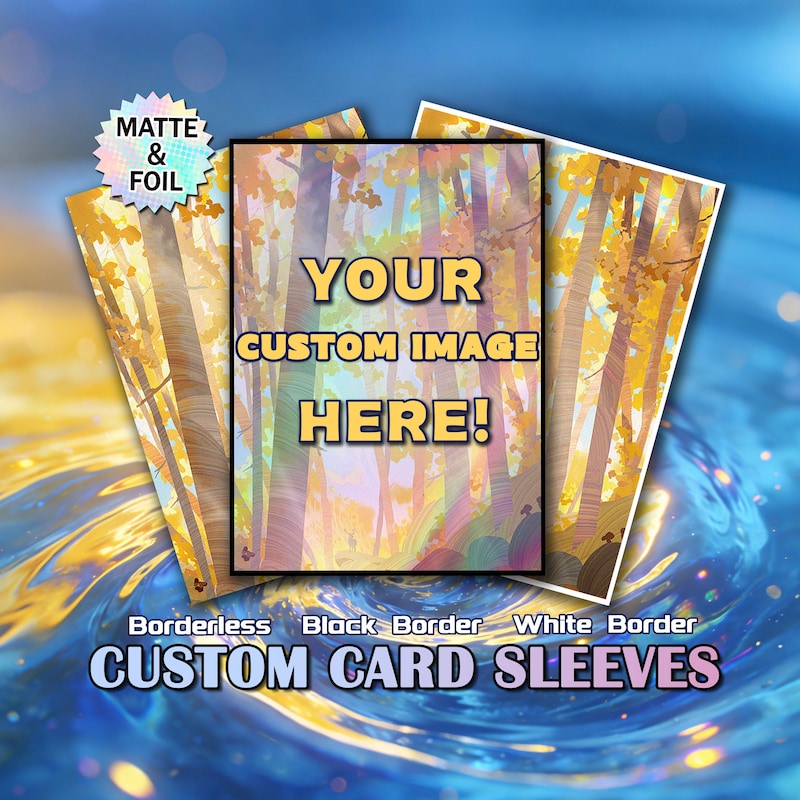 Custom Card Sleeves - Etsy