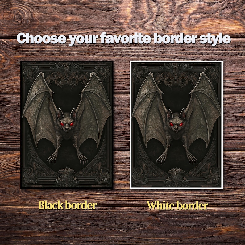 MTG Card Sleeves - Vampire Bat Style, Standard & Japanese Size, Foil or ...