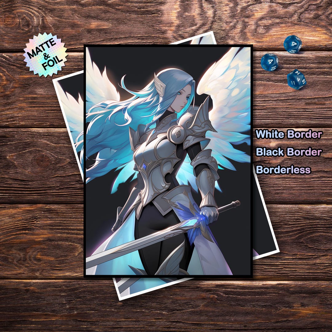 MTG Card Sleeves - Angel Warrior Magic Sleeves, Standard & Japanese ...