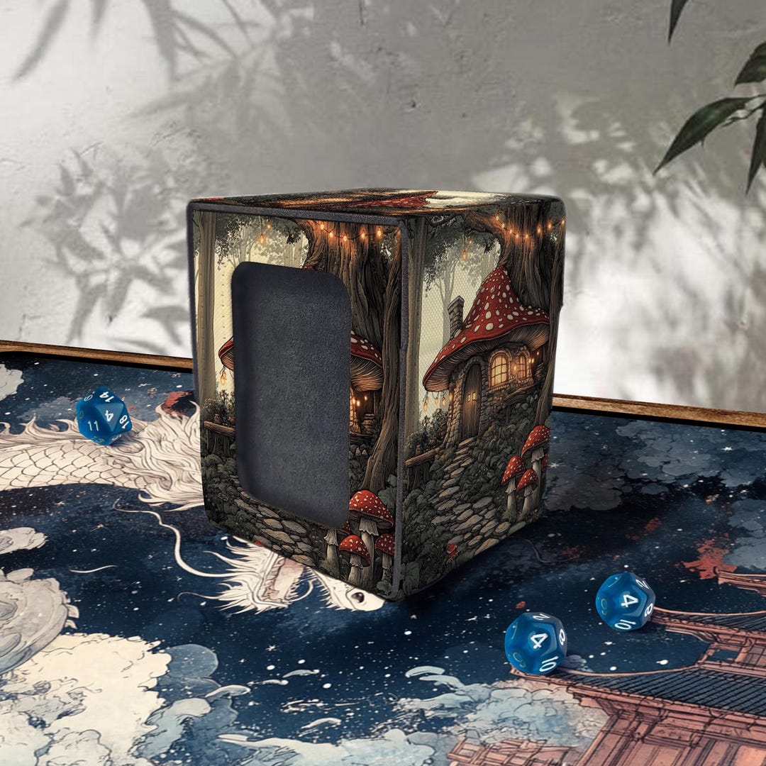 MTG Commander Deck Box With Window Display, 100+ Sleeved Card Storage ...