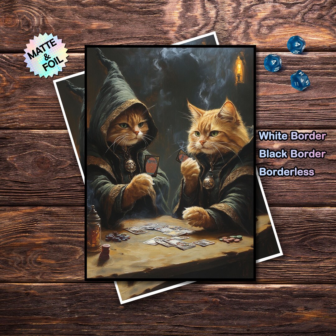 MTG Sleeves - Cat's Turn Theme, Standard & Japanese Size, Foil or Matte ...