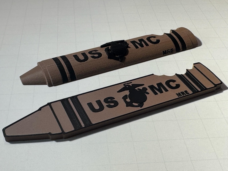 USMC Crayon Snack Magnet - 3D Printed Military Gifts for Marines - Etsy