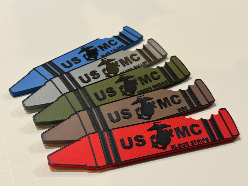 USMC Crayon Snack Magnet - 3D Printed Military Gifts for Marines - Etsy