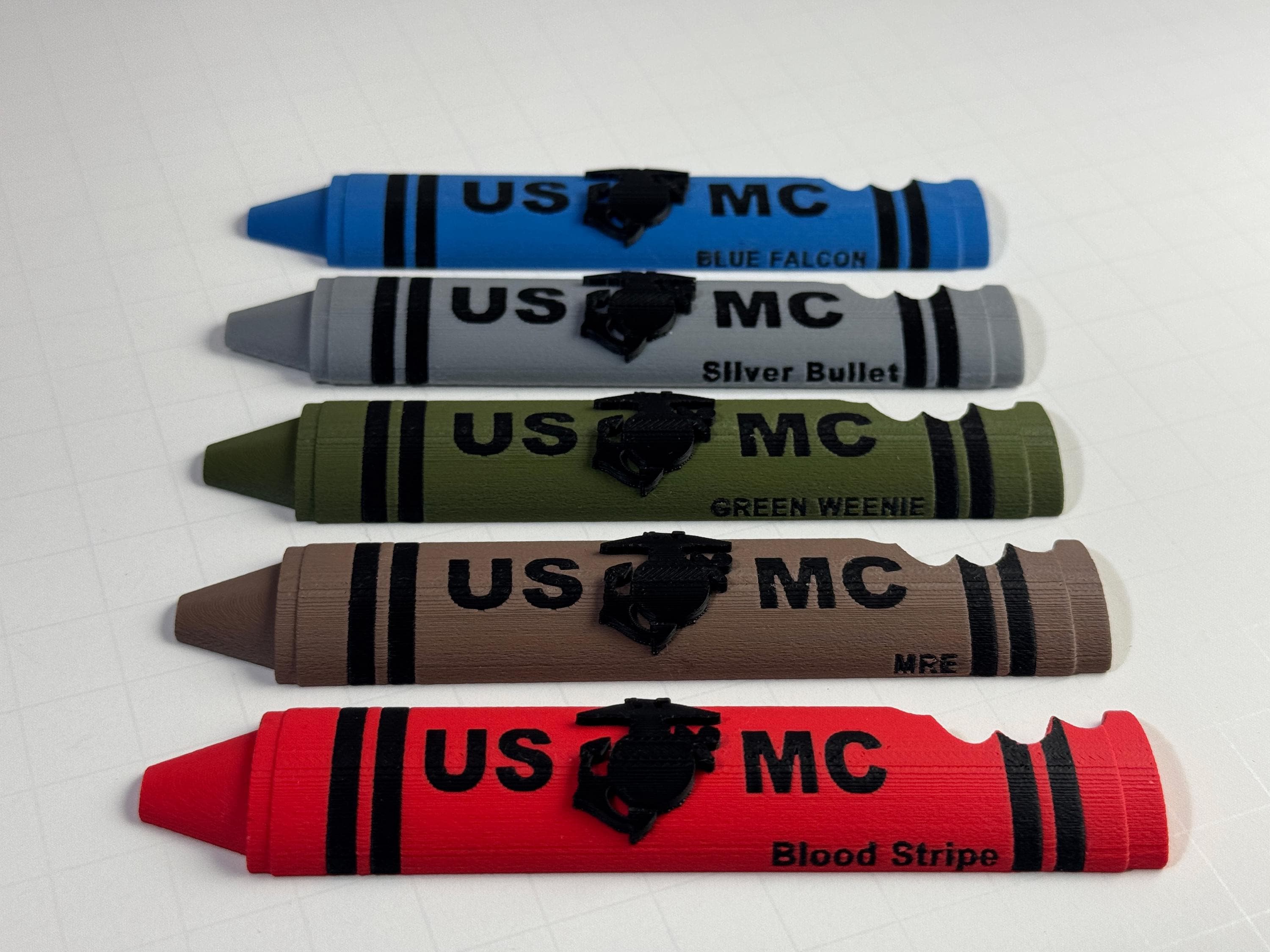 USMC Crayon Snack Magnet - 3D Printed Military Gifts for Marines - Etsy