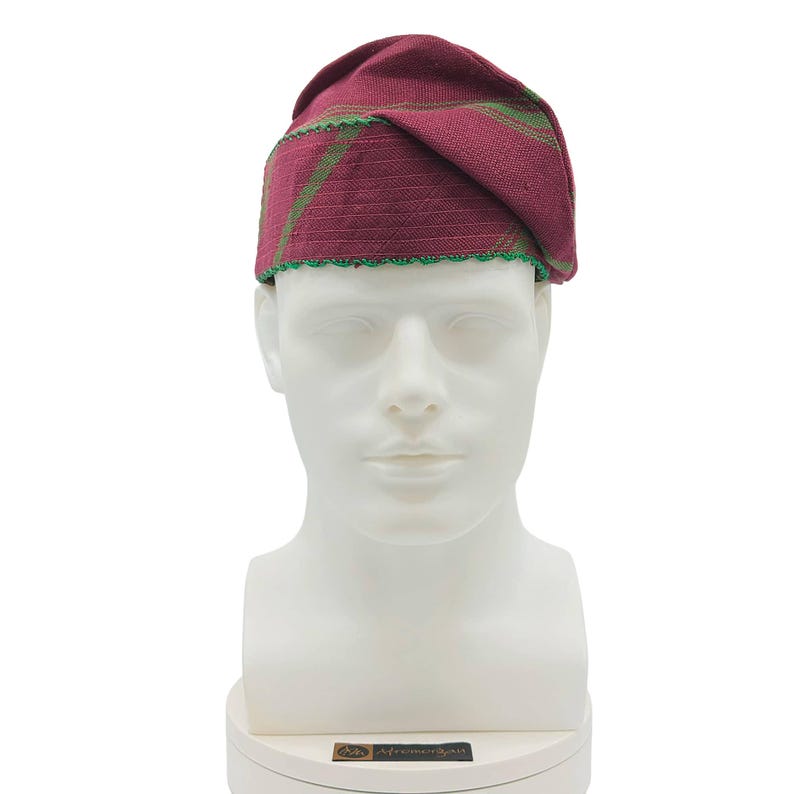 Knitted Yoruba ALAARI Aso Oke Fila: African Men's Traditional Gobi Cap ...